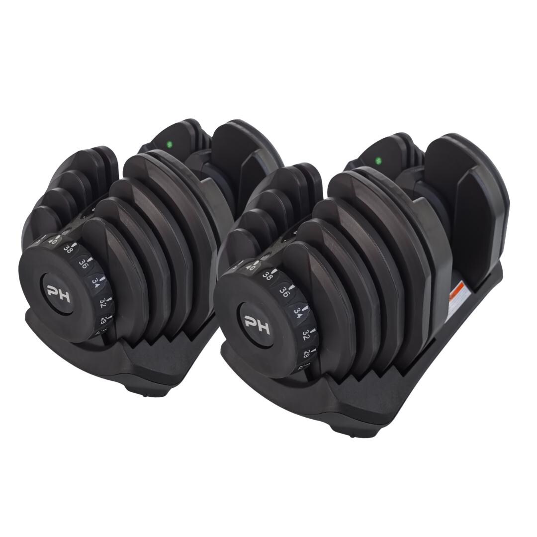 PH Fitness Adjustable Dumbbells Set 24KG - 2 PIECES Smart Dumbbell ...