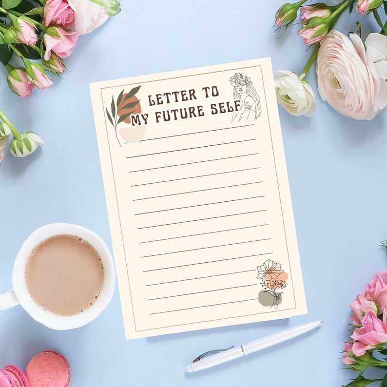 Letter to My Future Self Printable | A4 PDF Template | Self-reflection ...