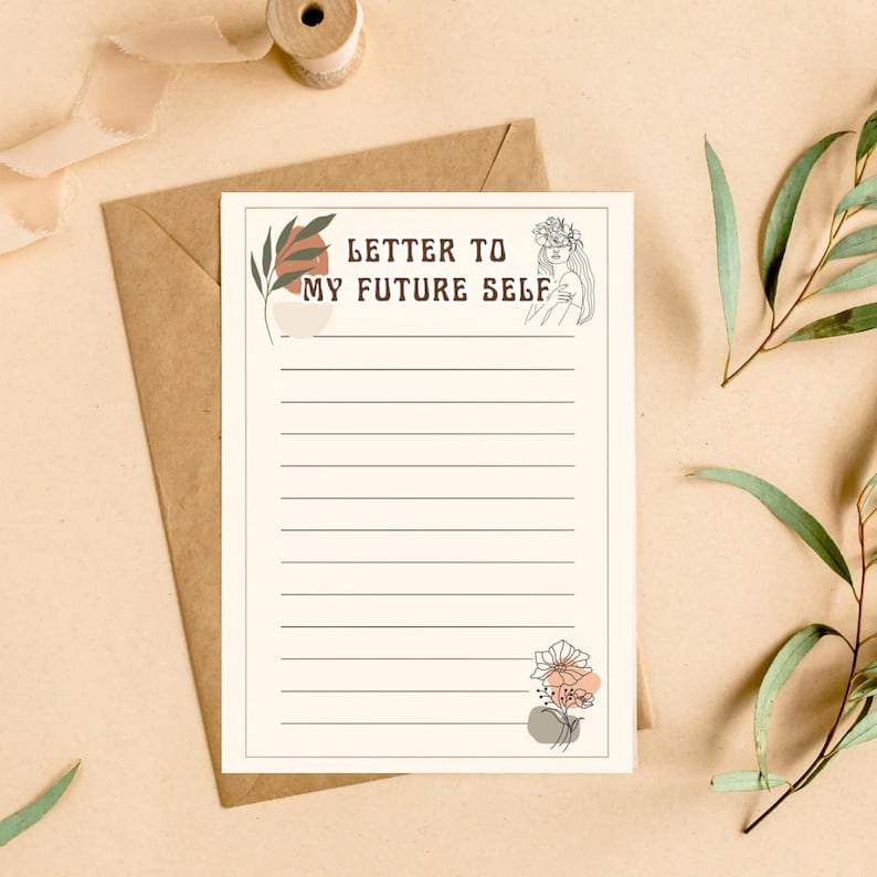 Letter to My Future Self Printable | A4 PDF Template | Self-reflection ...