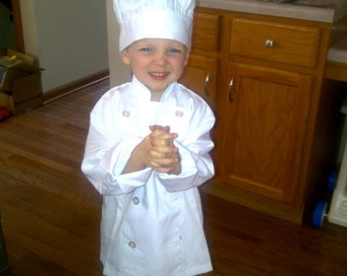 Personalized Chef Jacket Hat for Kitchen Use OR Pretend Play - Etsy