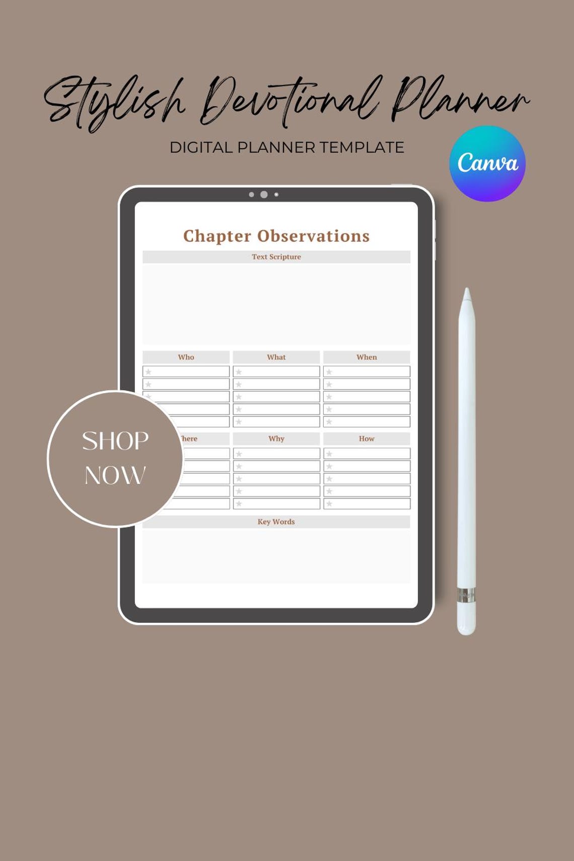35-page Devotional Planner for Christians - Faith & Bible Journal With ...