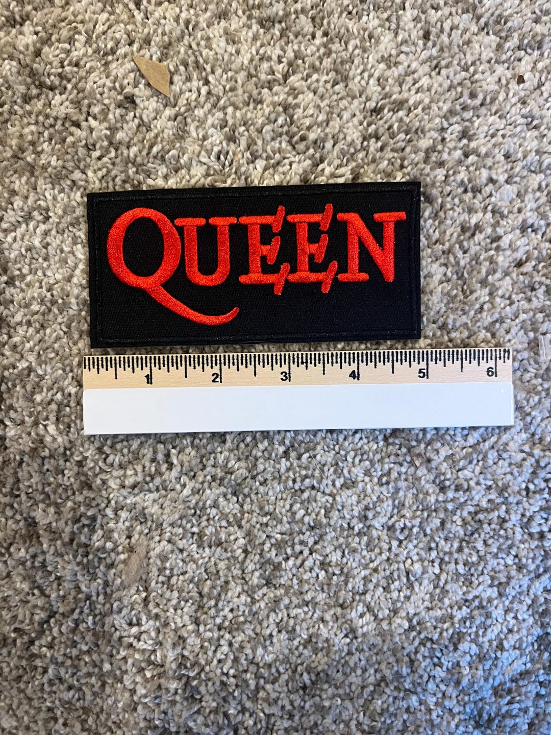QUEEN Heavy Metal Hard Rock Band Embroidered Iron on Patch 4.75" X 2.25 ...