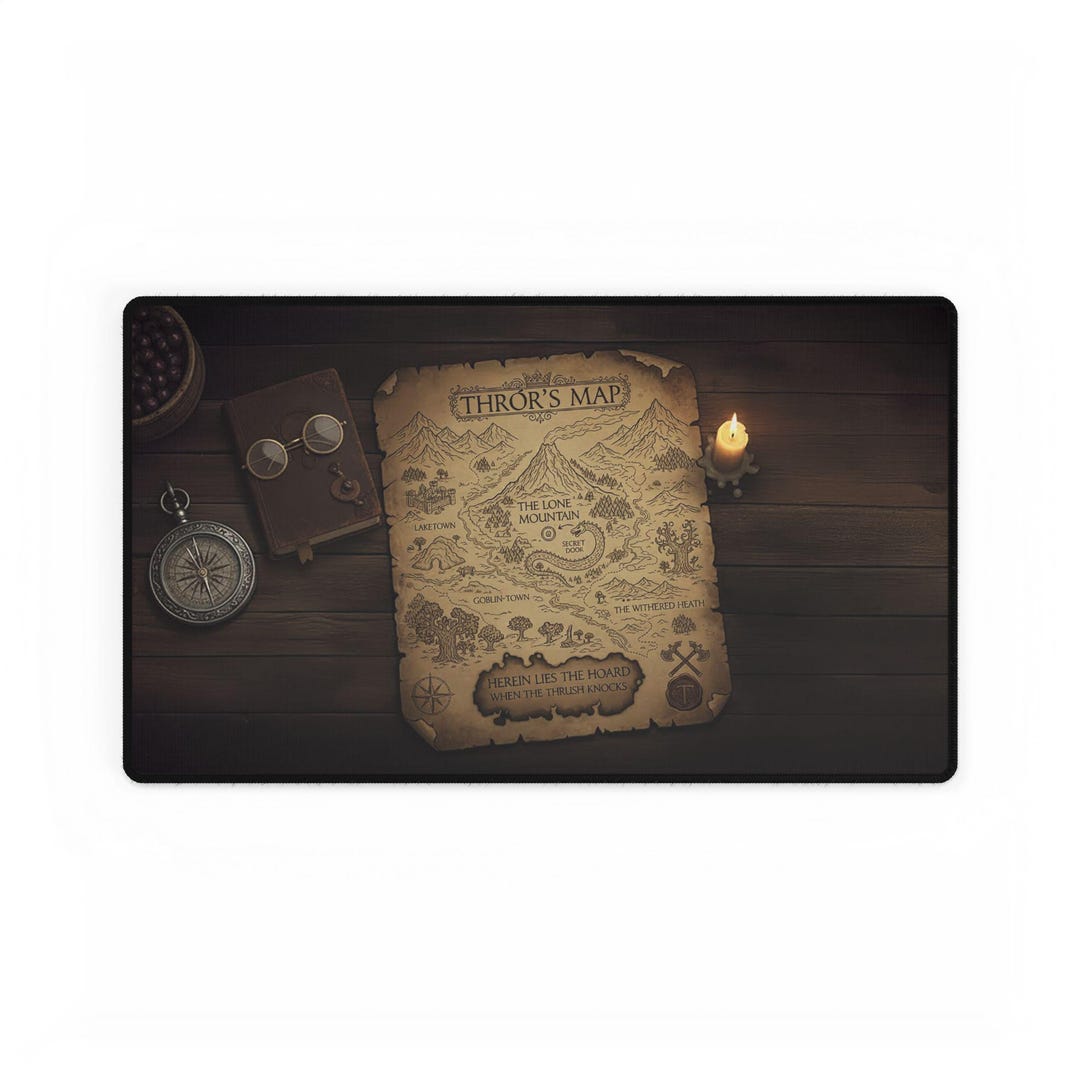 Thror’s Map Fantasy Playmat 24x14, Tabletop Gaming Mat, TCG Playmat ...