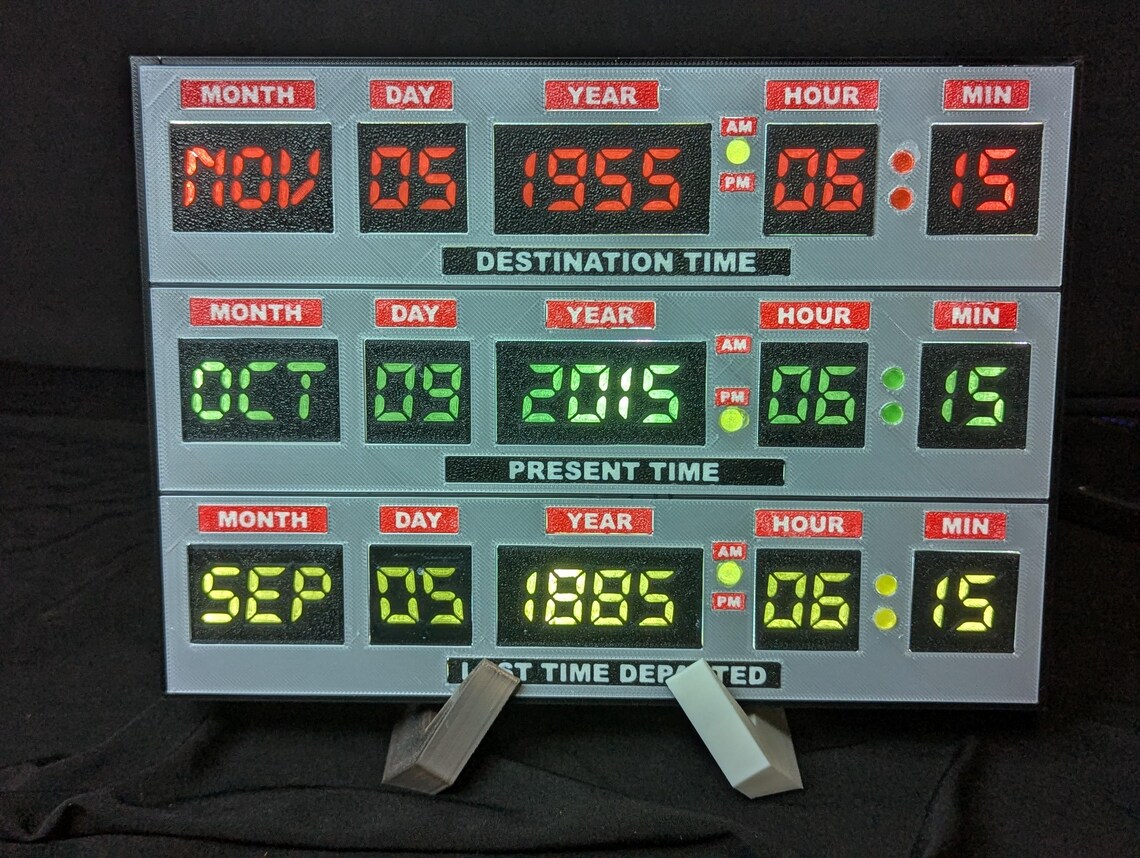 Back to the Future Delorean Time Circuit Lightbox - Customizable - Etsy