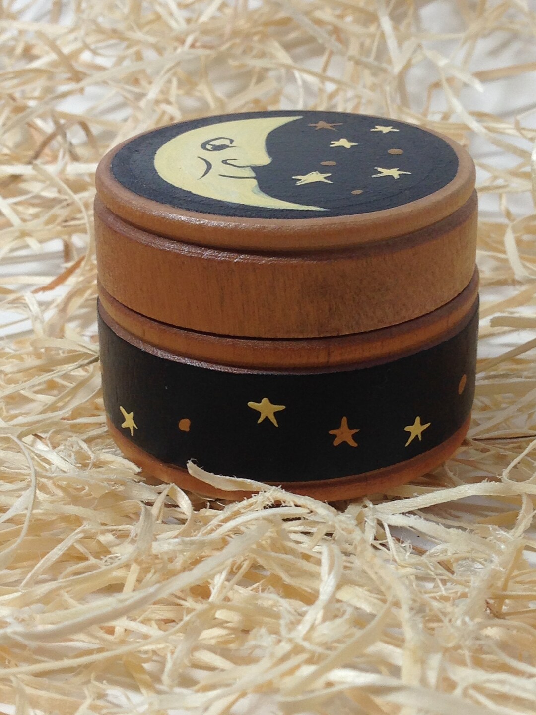 Trinket Boxes With Moons & Stars Hand Painted - Etsy