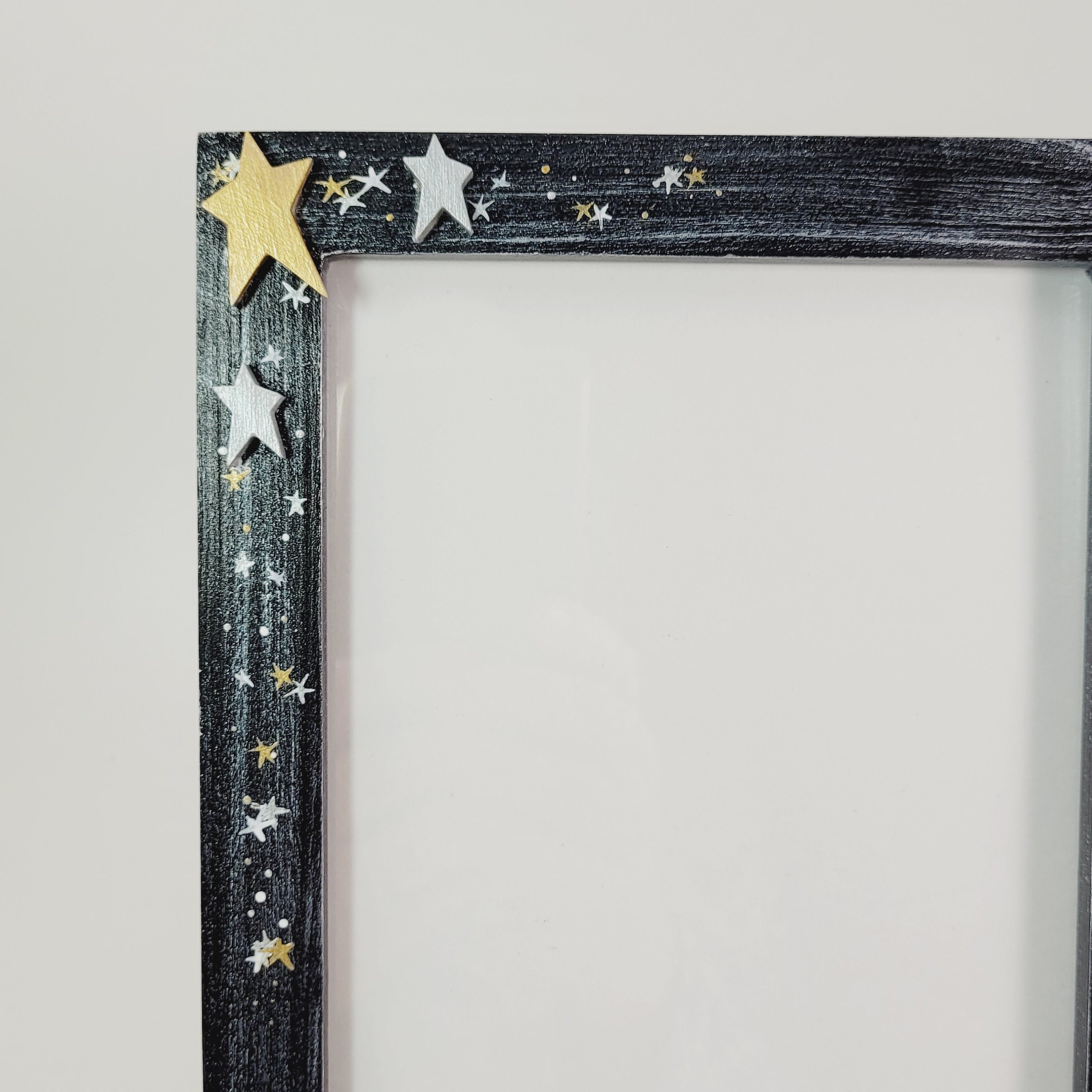 Night Sky Picture Frame for 5x7 Photo Rustic Hand-painted - Etsy