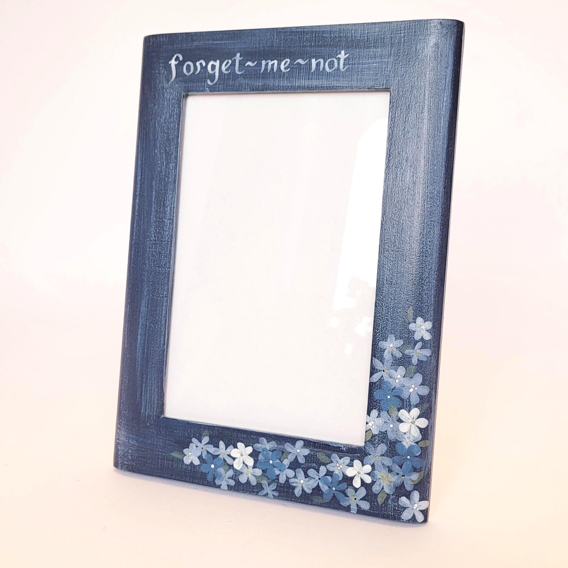 Forget-me-not – Hand-painted Picture Frame for 4x6 Photo - Etsy