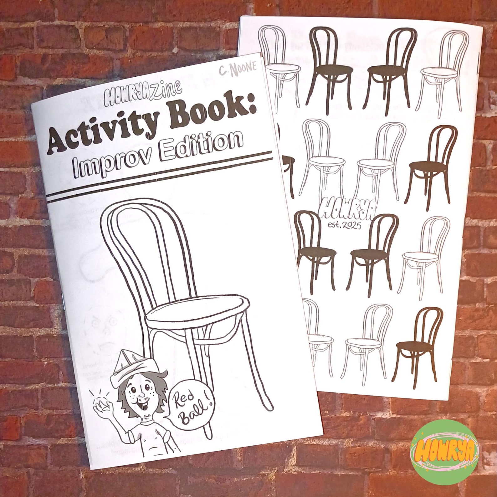 Improv Zine Activity Book - Coloring Pages, Word Search, Fill-in-the ...