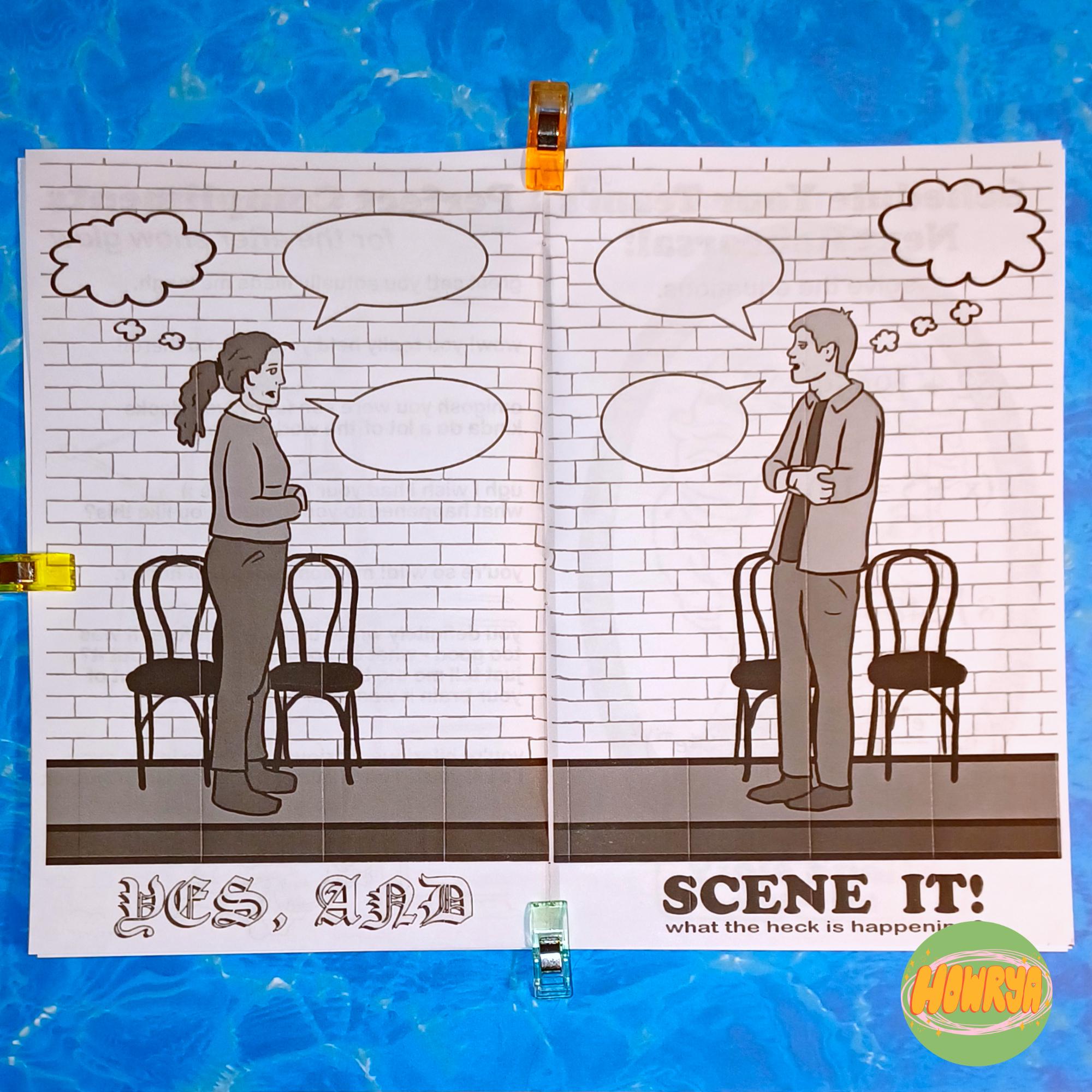 Improv Zine Activity Book - Coloring Pages, Word Search, Fill-in-the ...