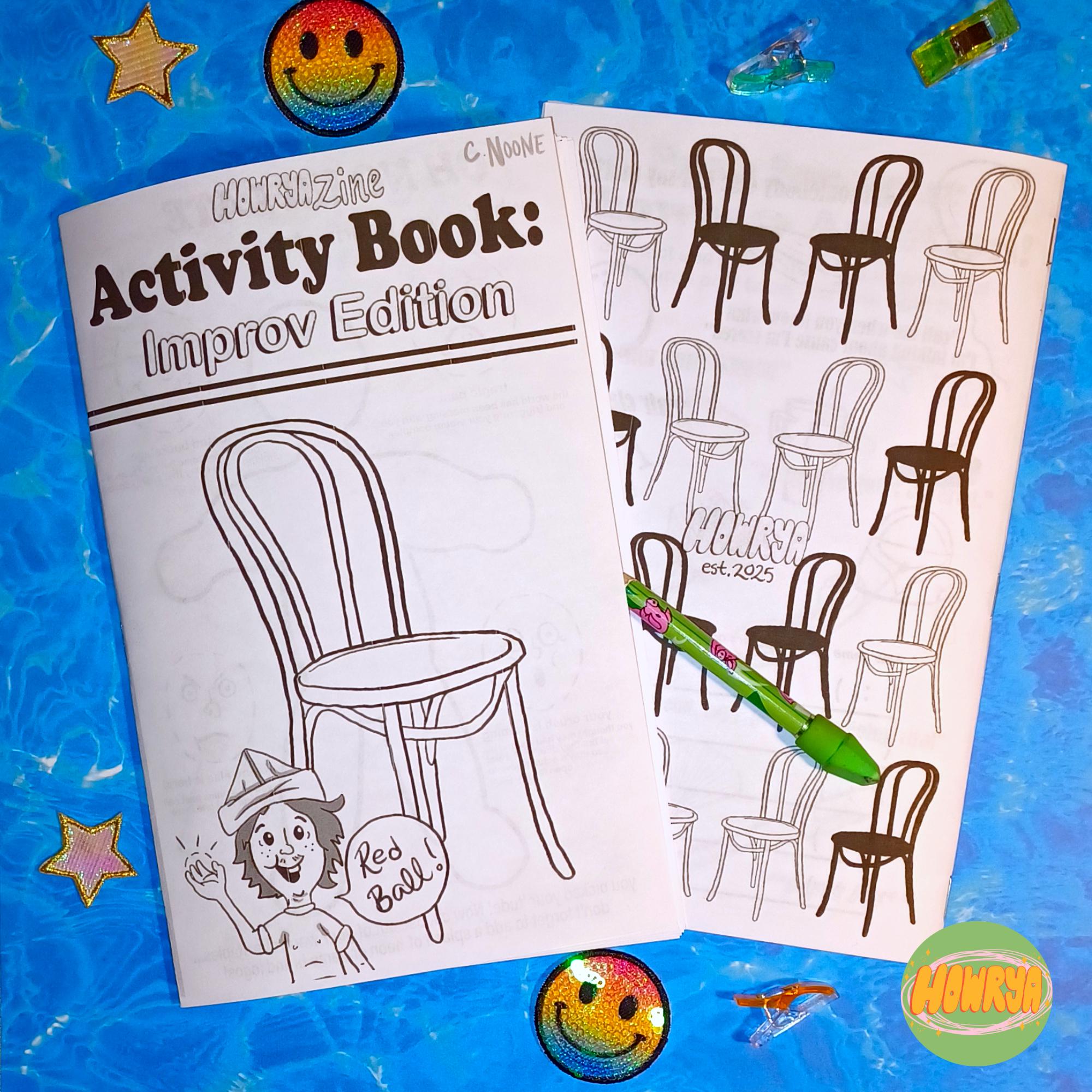 Improv Zine Activity Book - Coloring Pages, Word Search, Fill-in-the ...