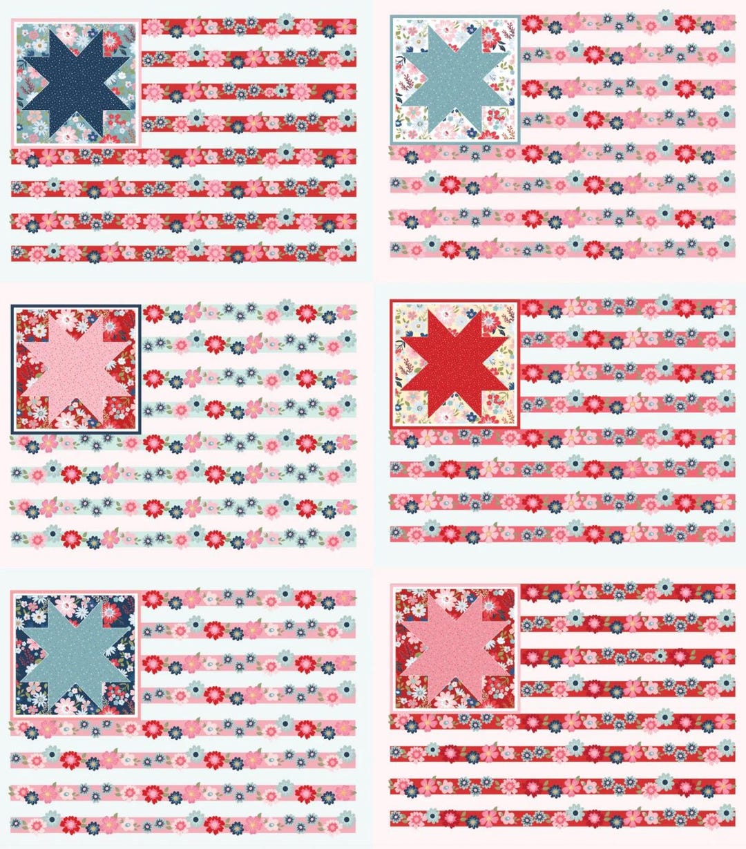 Hooray Liberty, Hooray Flag Panel, Lori Woods, Poppie Cotton, - Etsy