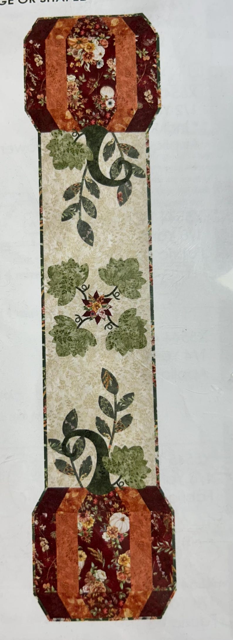 2 Quilted Pumpkin Table Runner Kit, Fall Harvest Design - Etsy