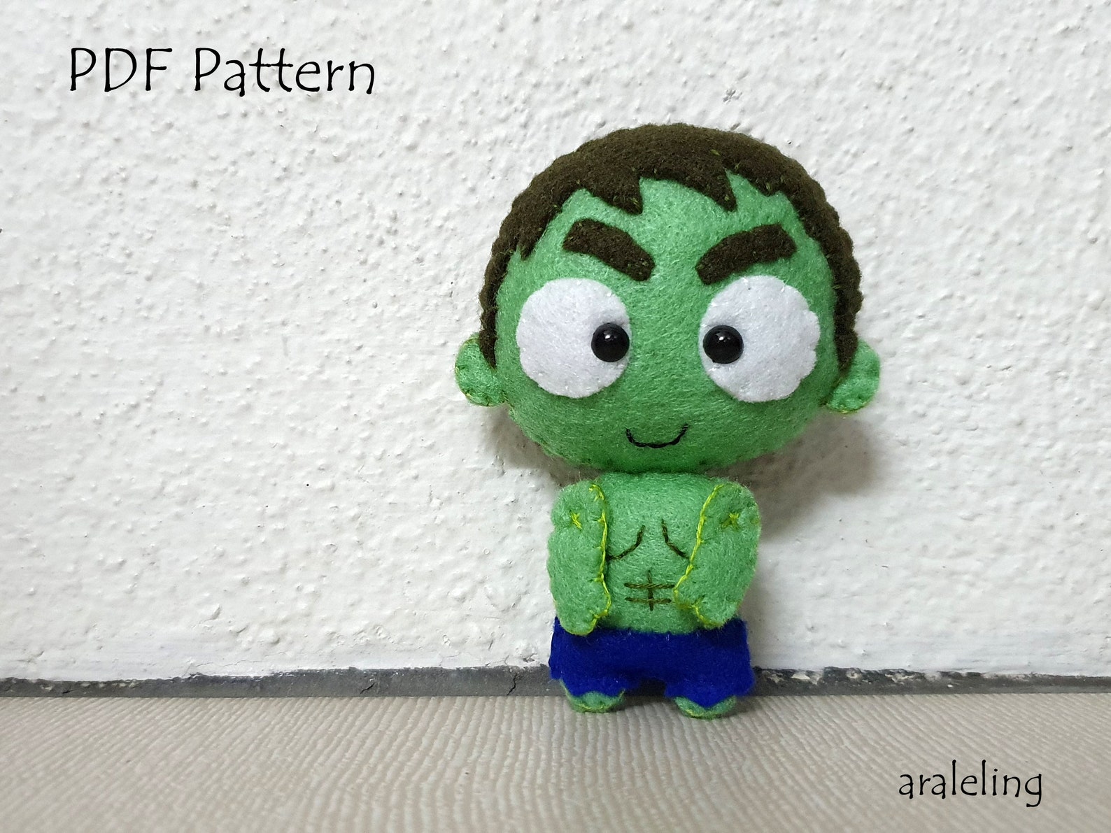 Hulk Plush PDF Pattern instant Digital Download - Etsy