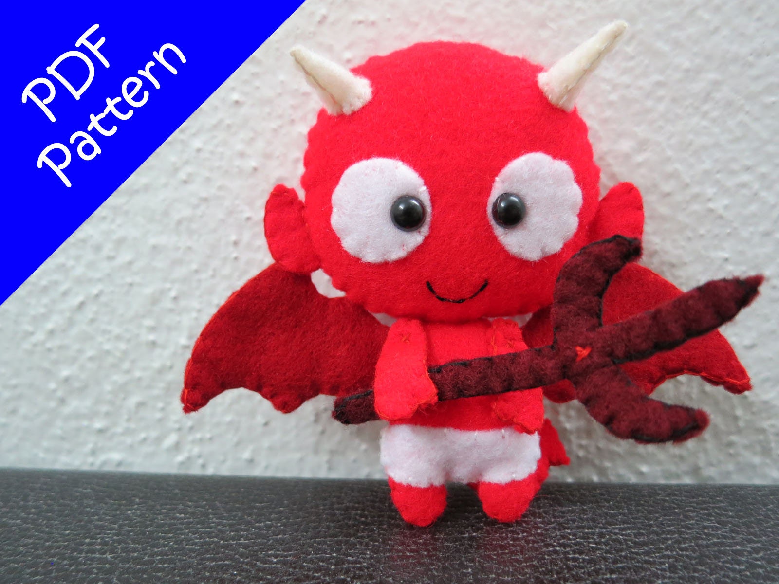 Red Devil Plush PDF Pattern -instant Digital Download - Etsy