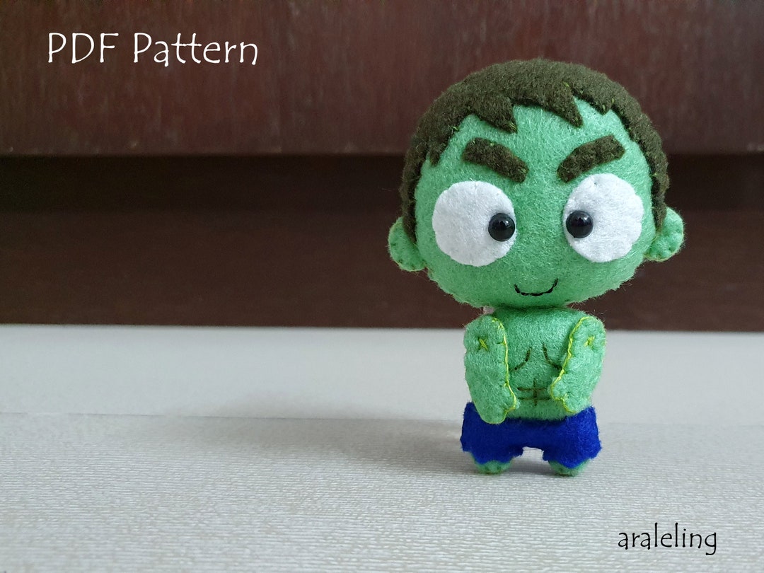 Hulk Plush PDF Pattern -instant Digital Download - Etsy