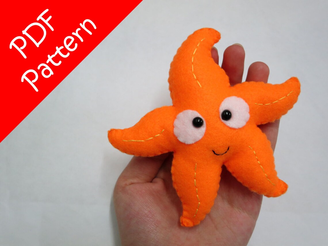 Starfish Plush PDF Pattern instant Digital Download - Etsy