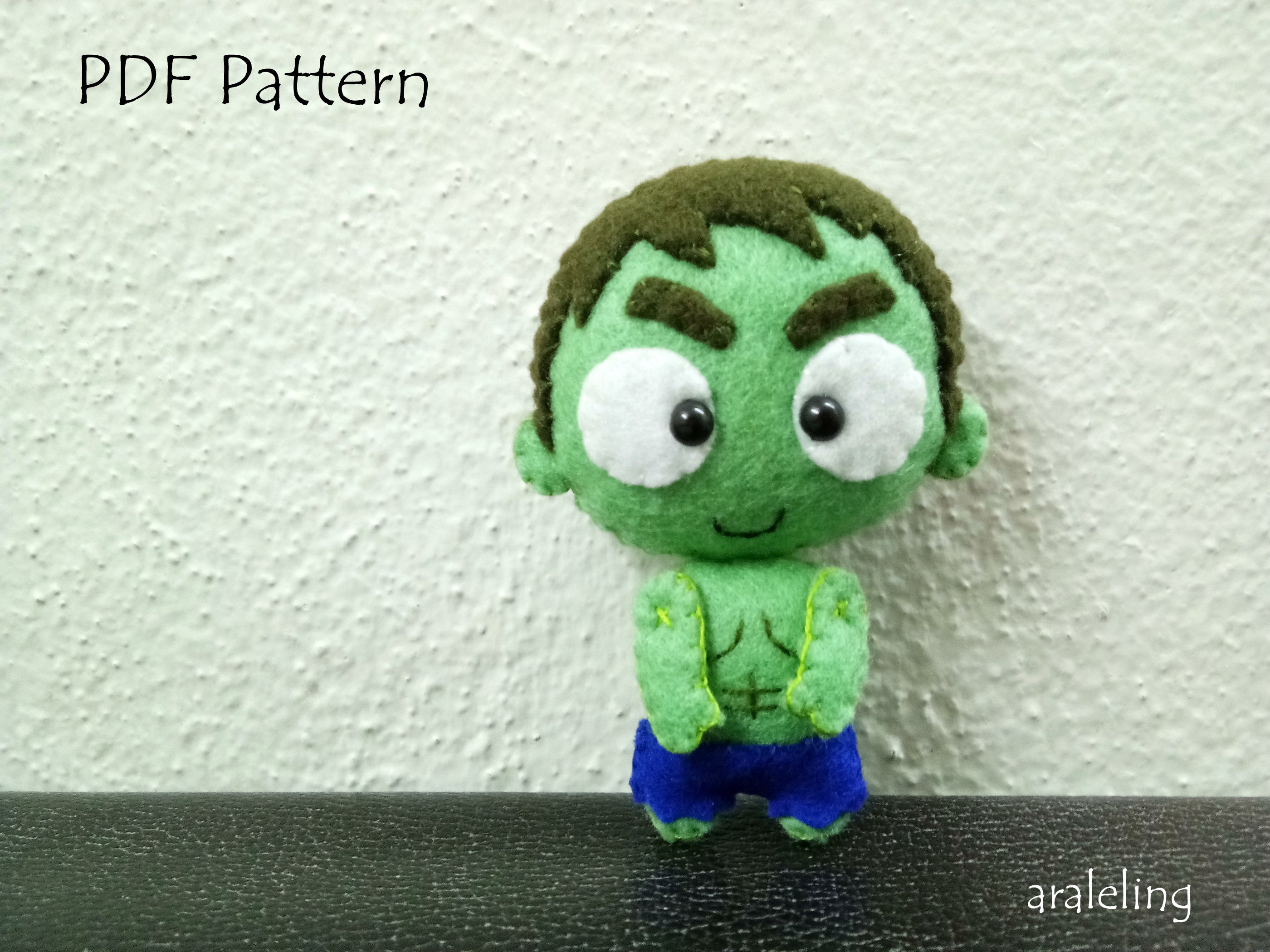 Hulk Plush PDF Pattern instant Digital Download - Etsy