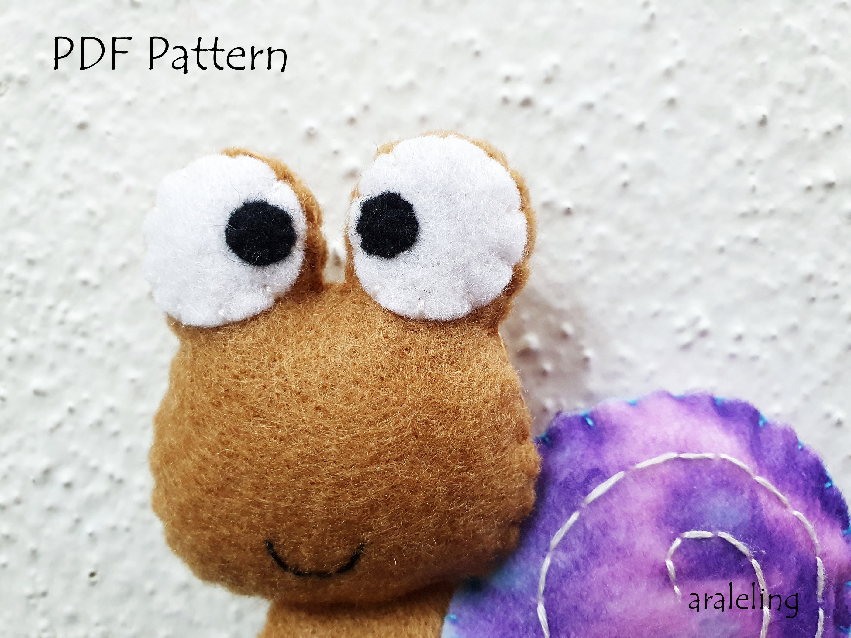Snail Plush PDF Pattern - Instant Digital Download - Etsy
