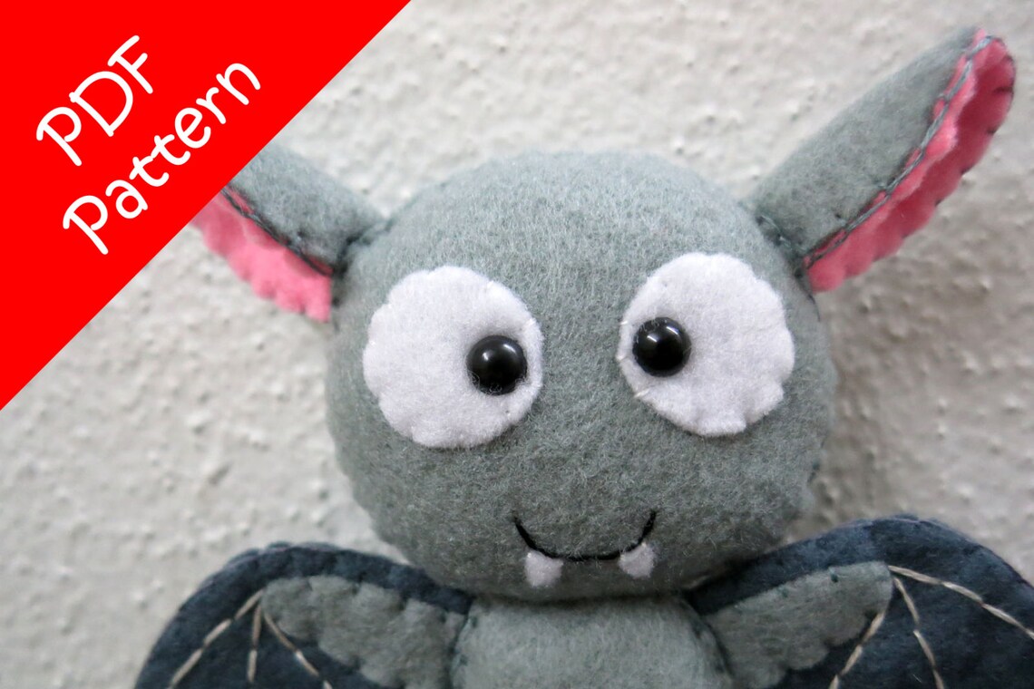 Bat Plush PDF Pattern instant Digital Download - Etsy