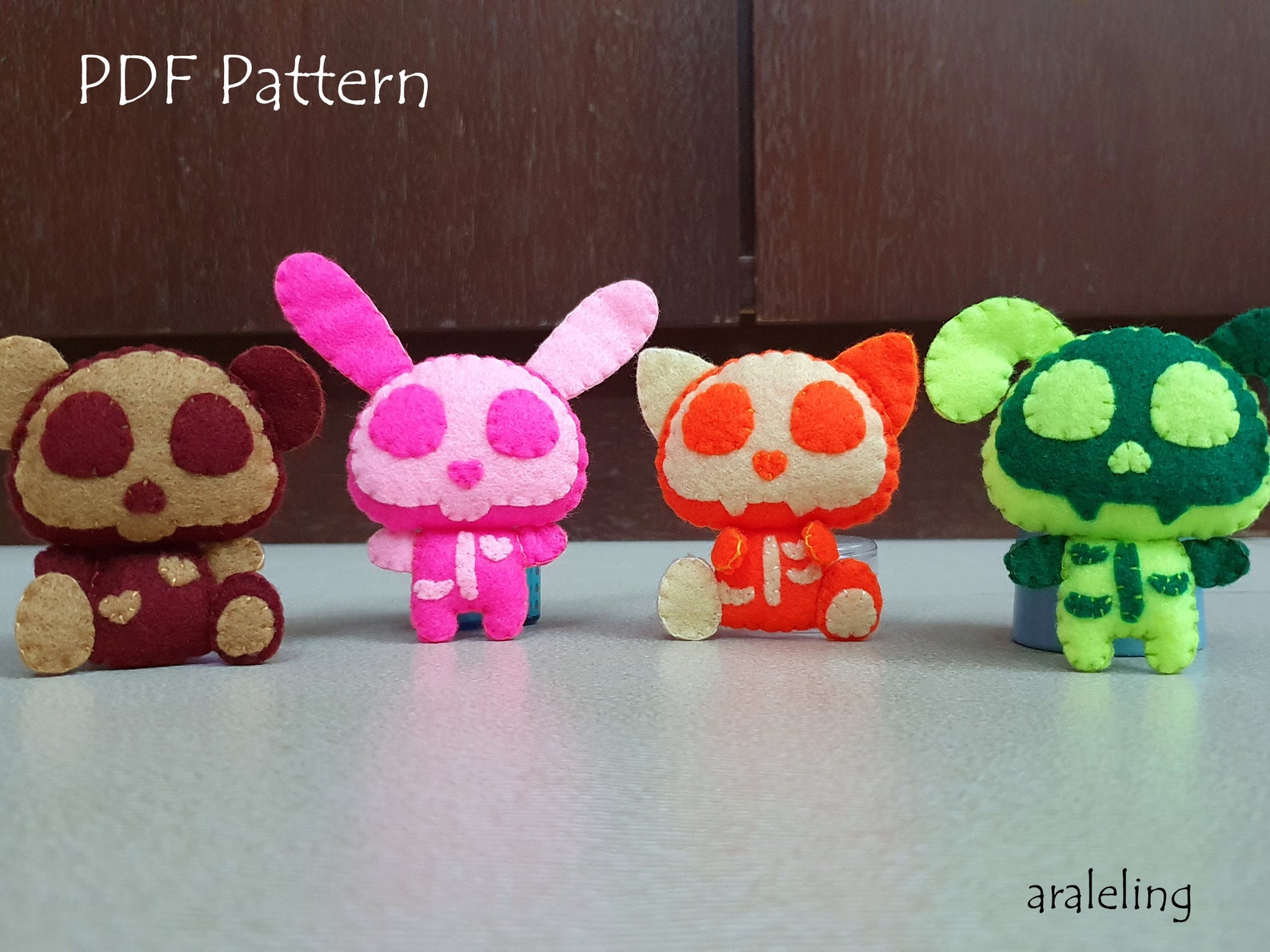 4 in 1 Animal Skeletons Plush PDF Pattern - Instant Digital Download - Etsy