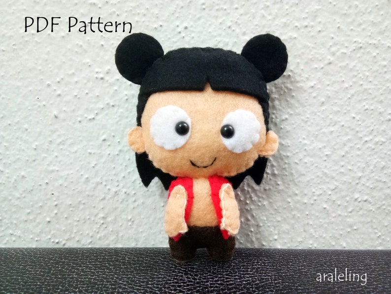 Nezha Inspired Plush PDF Pattern - Instant Digital Download - Etsy