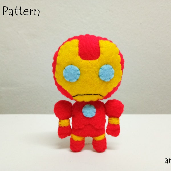 Iron Man Plush Pattern - Etsy