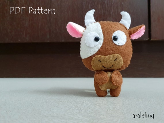 Cow Plush PDF Pattern Instant Digital Download | Etsy