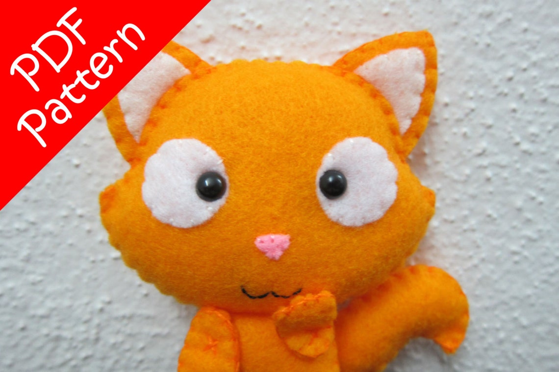 Cat Plush PDF Pattern -instant Digital Download - Etsy