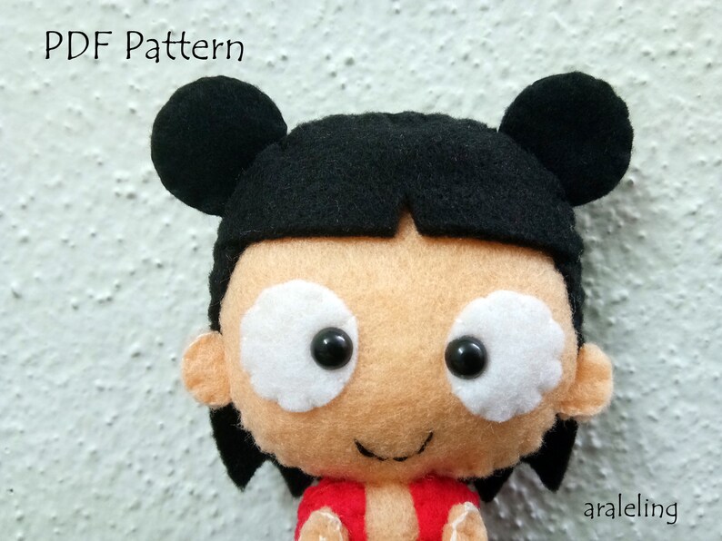 Nezha Inspired Plush PDF Pattern - Instant Digital Download - Etsy