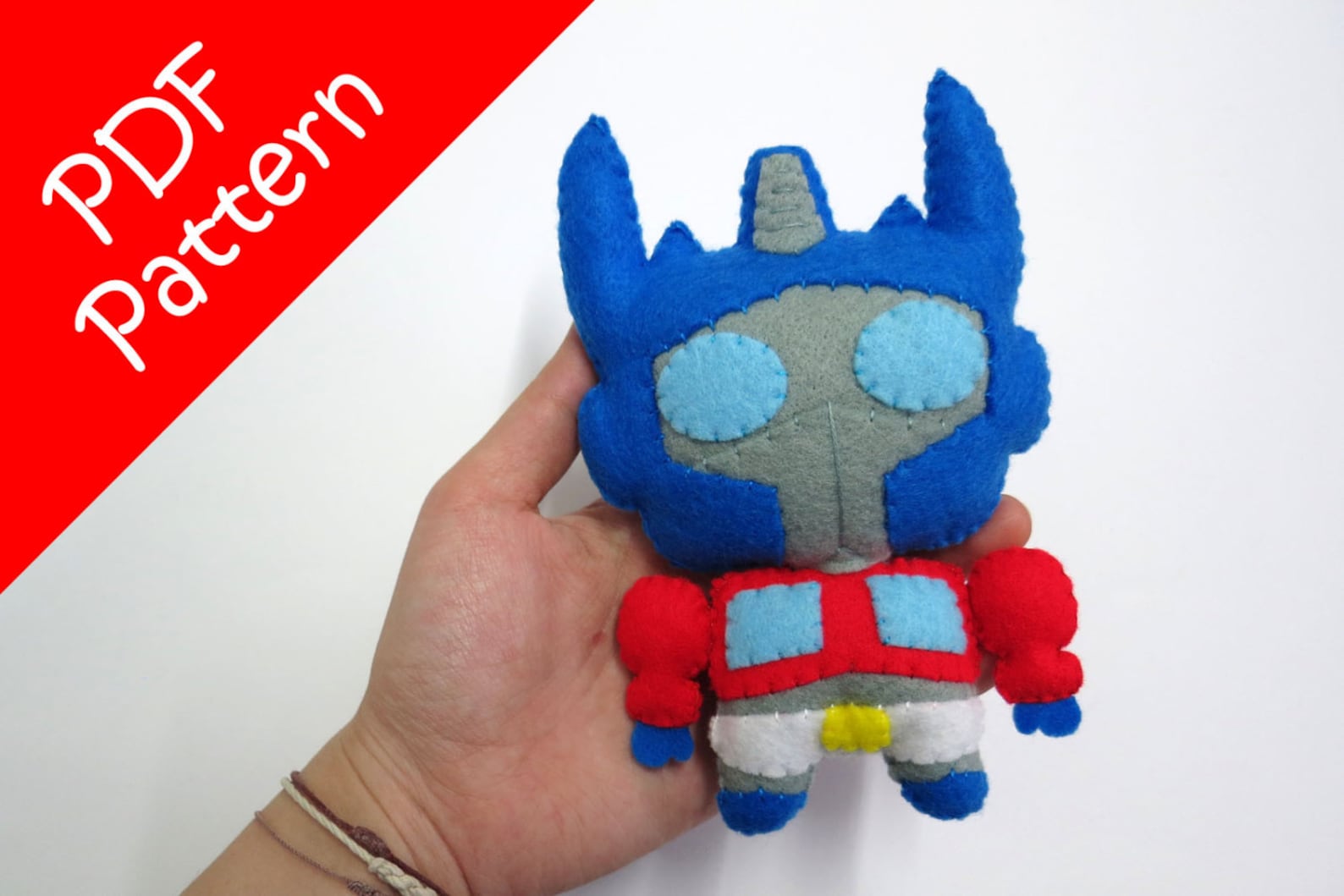 Chibi Optimus Prime Plush PDF Pattern -instant Digital Download - Etsy