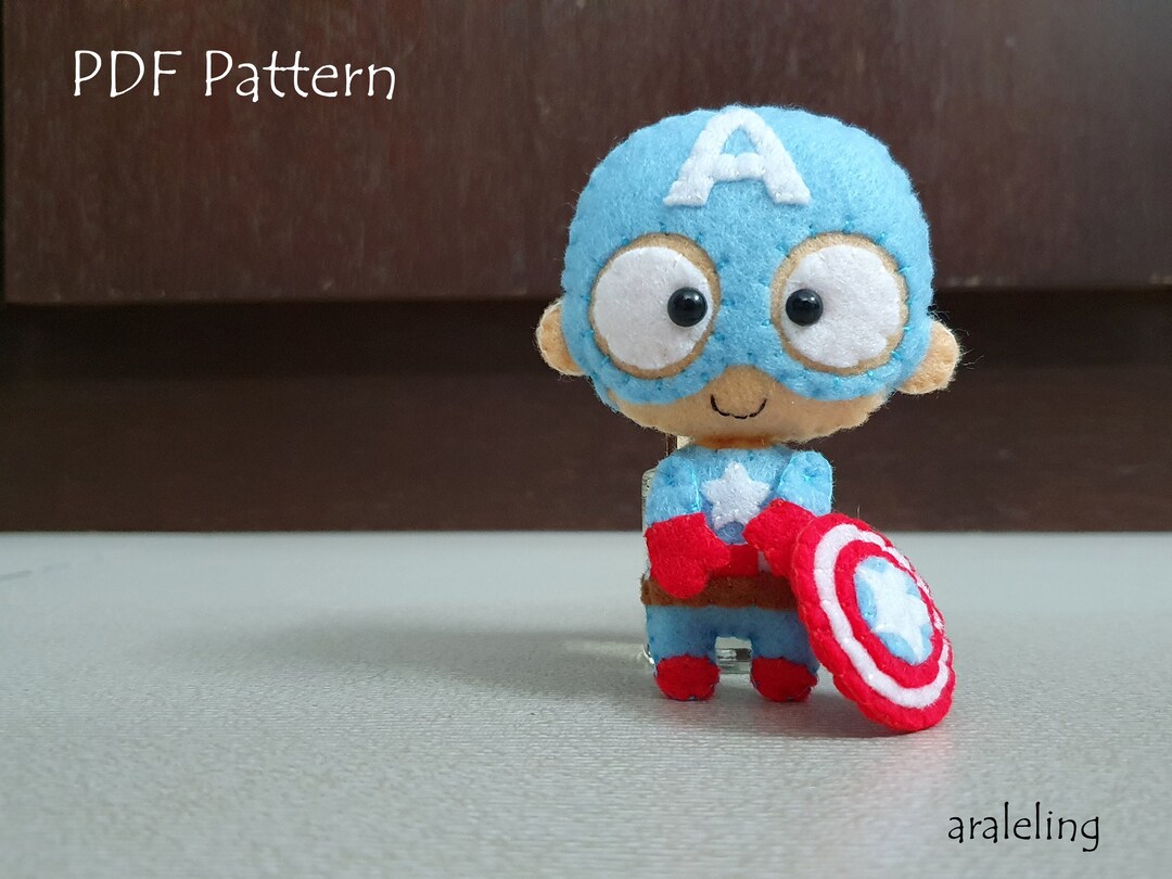 Captain America Plush PDF Pattern -instant Digital Download - Etsy