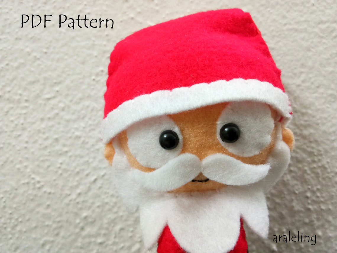 Santa Claus Plush PDF Pattern -instant Digital Download - Etsy