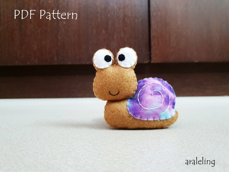 Snail Plush PDF Pattern - Instant Digital Download - Etsy
