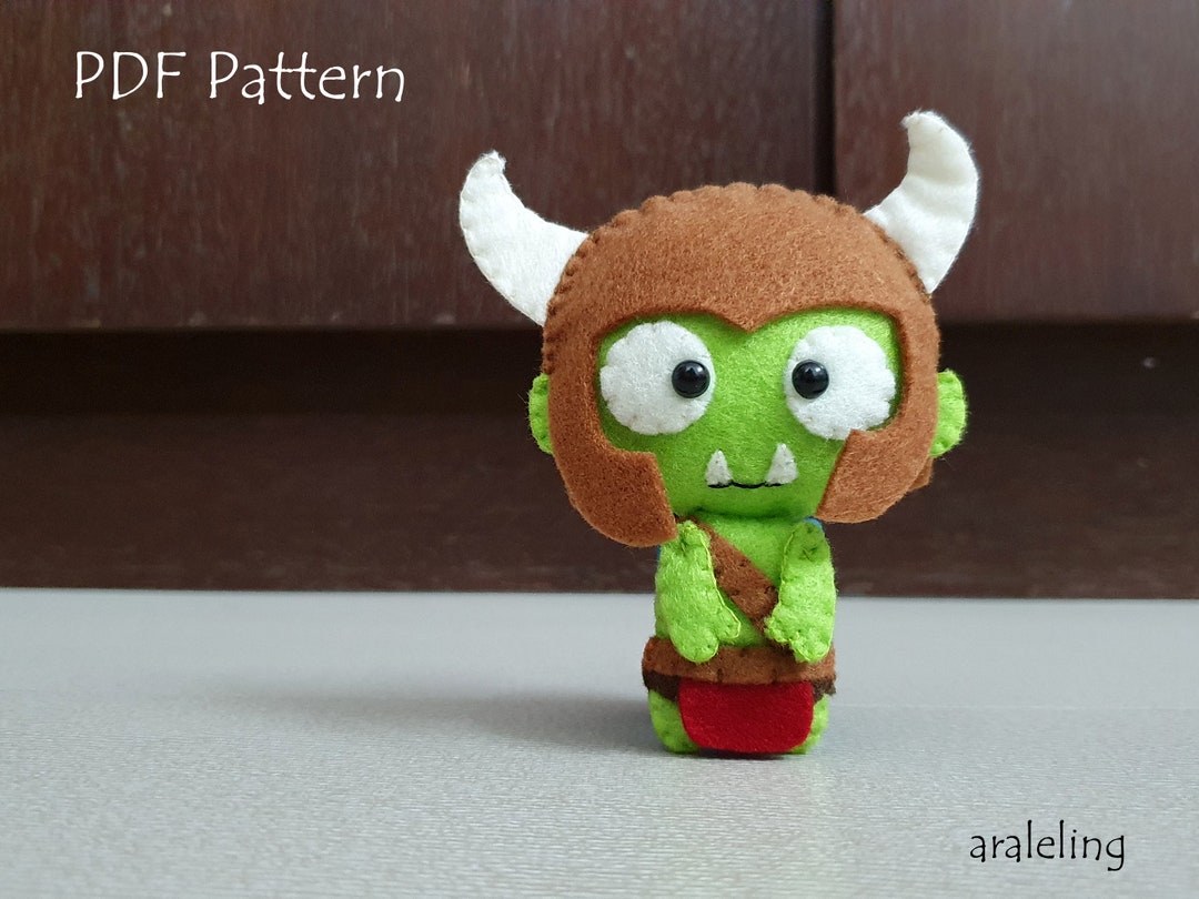 Battle Orc Plush PDF Pattern -instant Digital Download - Etsy