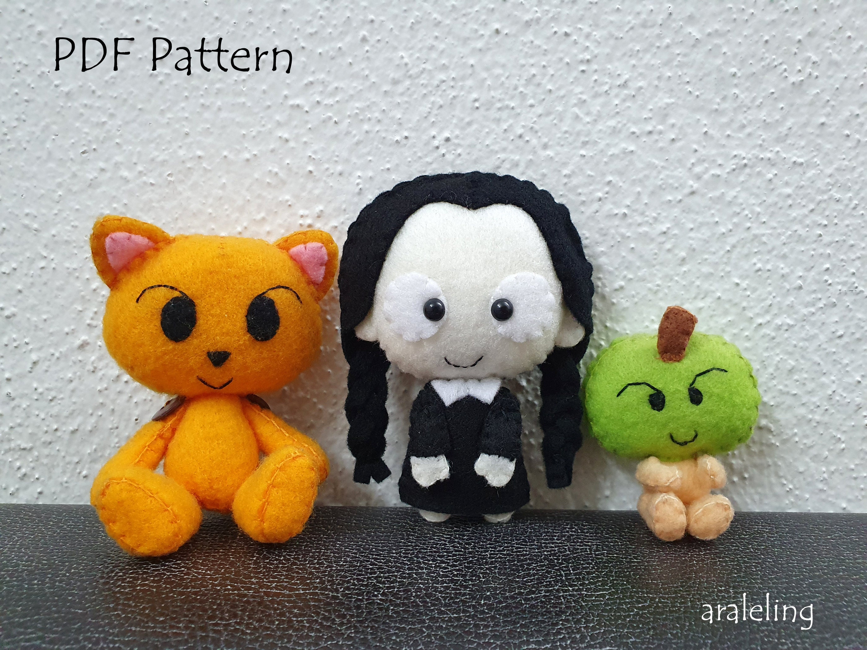 Wednesday Addams Plush PDF Pattern -instant Digital Download - Etsy