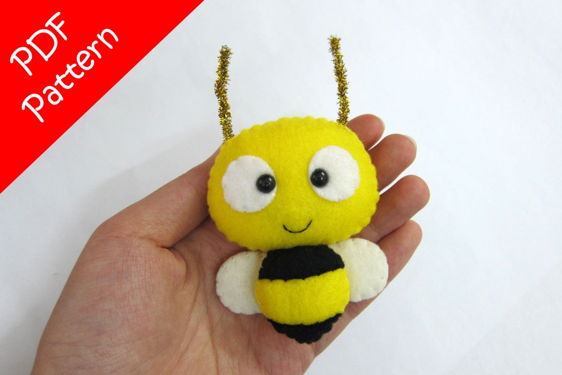 Bee Plush PDF Pattern -instant Digital Download - Etsy
