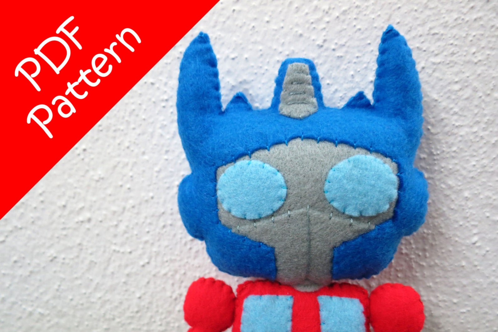 Chibi Optimus Prime Plush PDF Pattern -instant Digital Download - Etsy