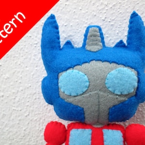 Chibi Optimus Prime Plush PDF Pattern -instant Digital Download - Etsy