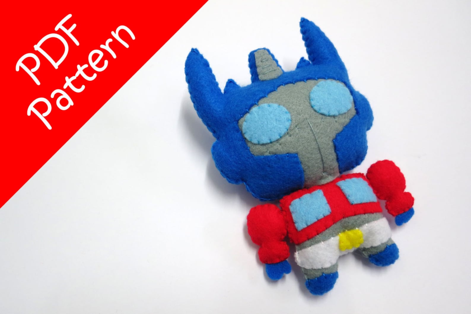 Chibi Optimus Prime Plush PDF Pattern -instant Digital Download - Etsy