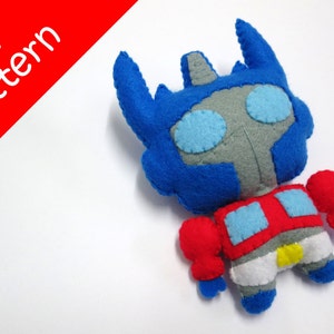 Chibi Optimus Prime Plush PDF Pattern -instant Digital Download - Etsy