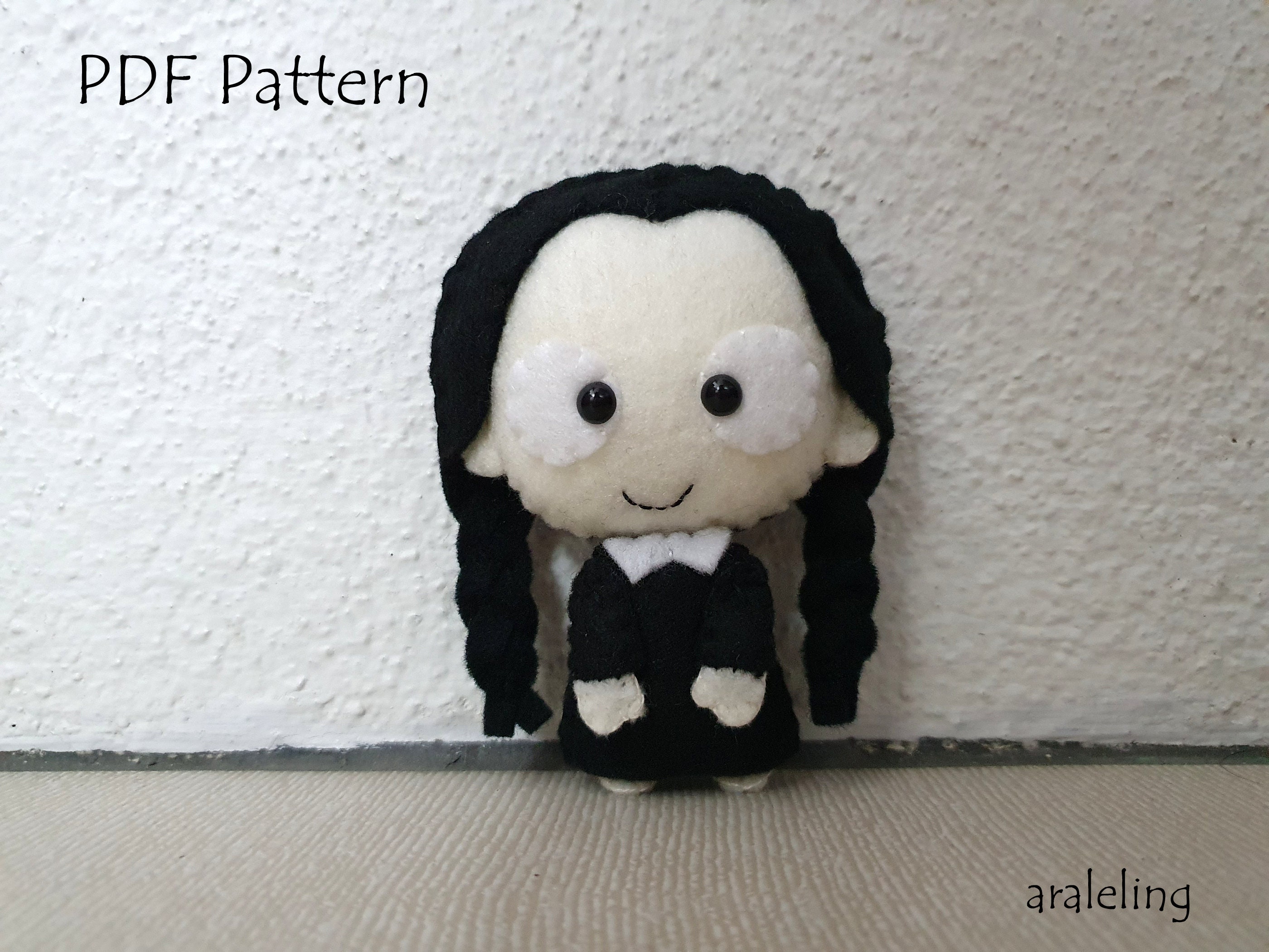 Wednesday Addams Plush PDF Pattern -instant Digital Download - Etsy