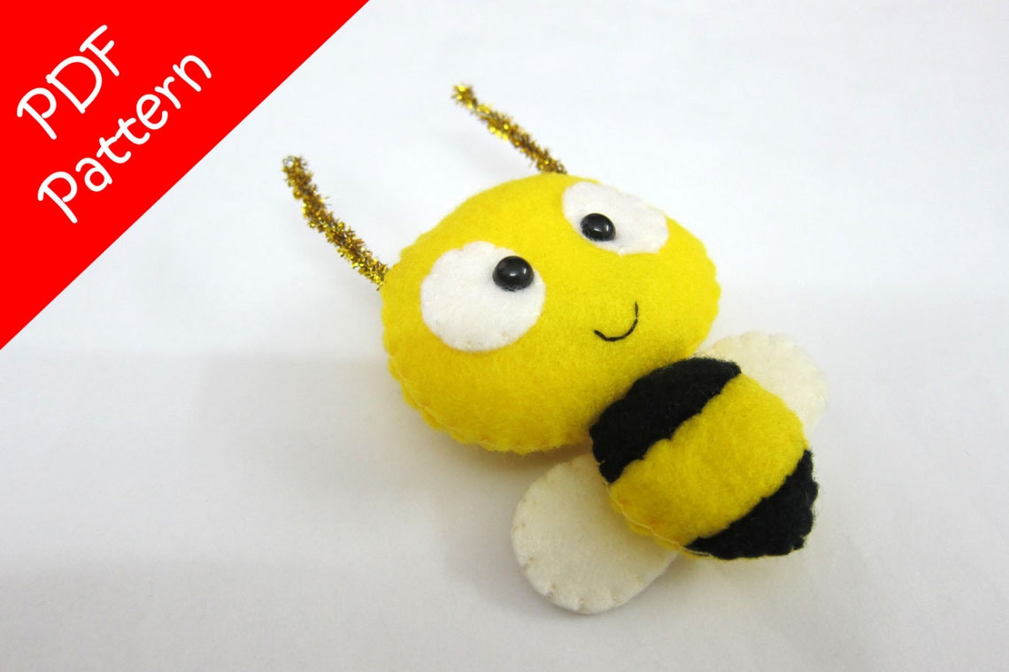 Bee Plush PDF Pattern -instant Digital Download - Etsy