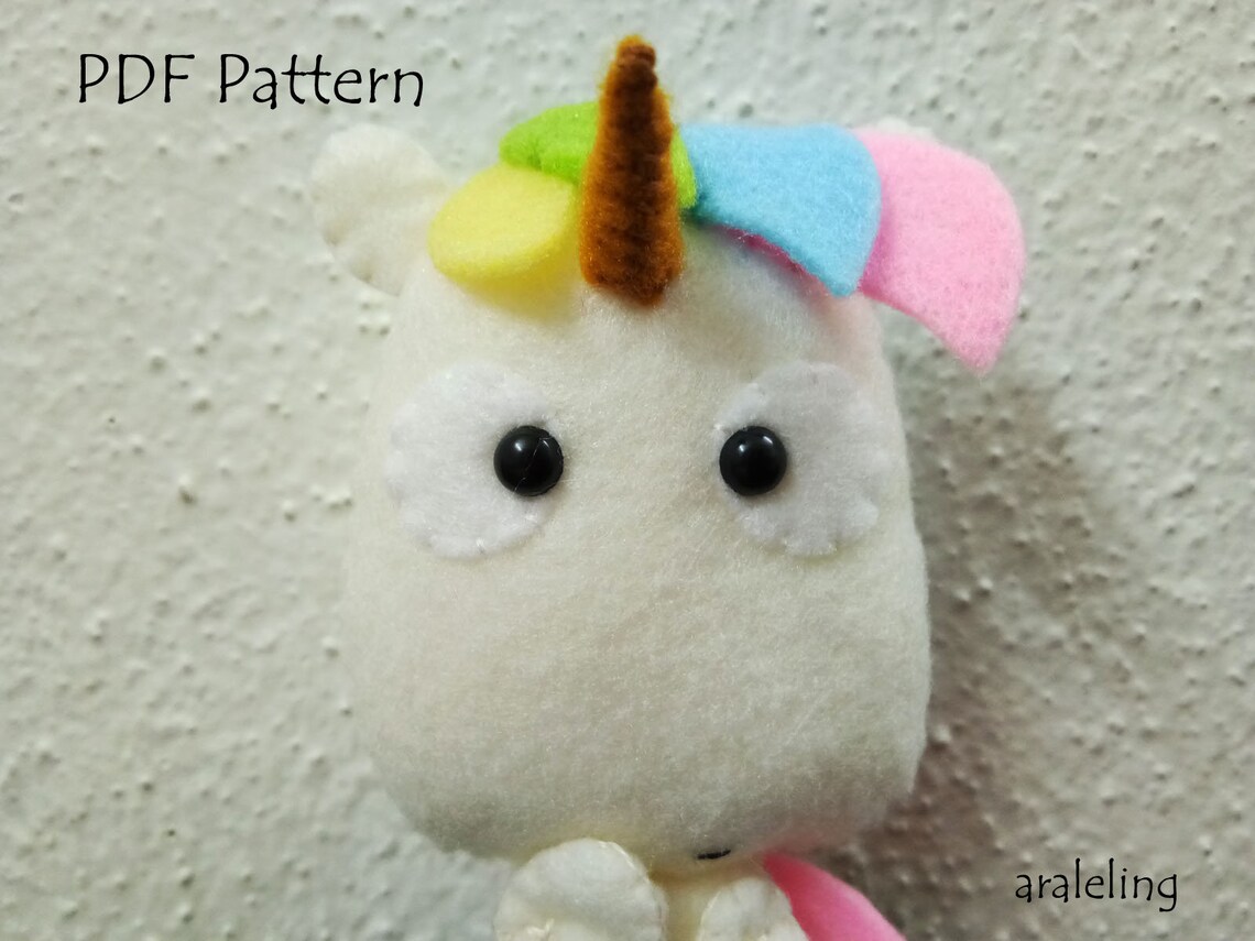 Unicorn Plush PDF Pattern -instant Digital Download - Etsy