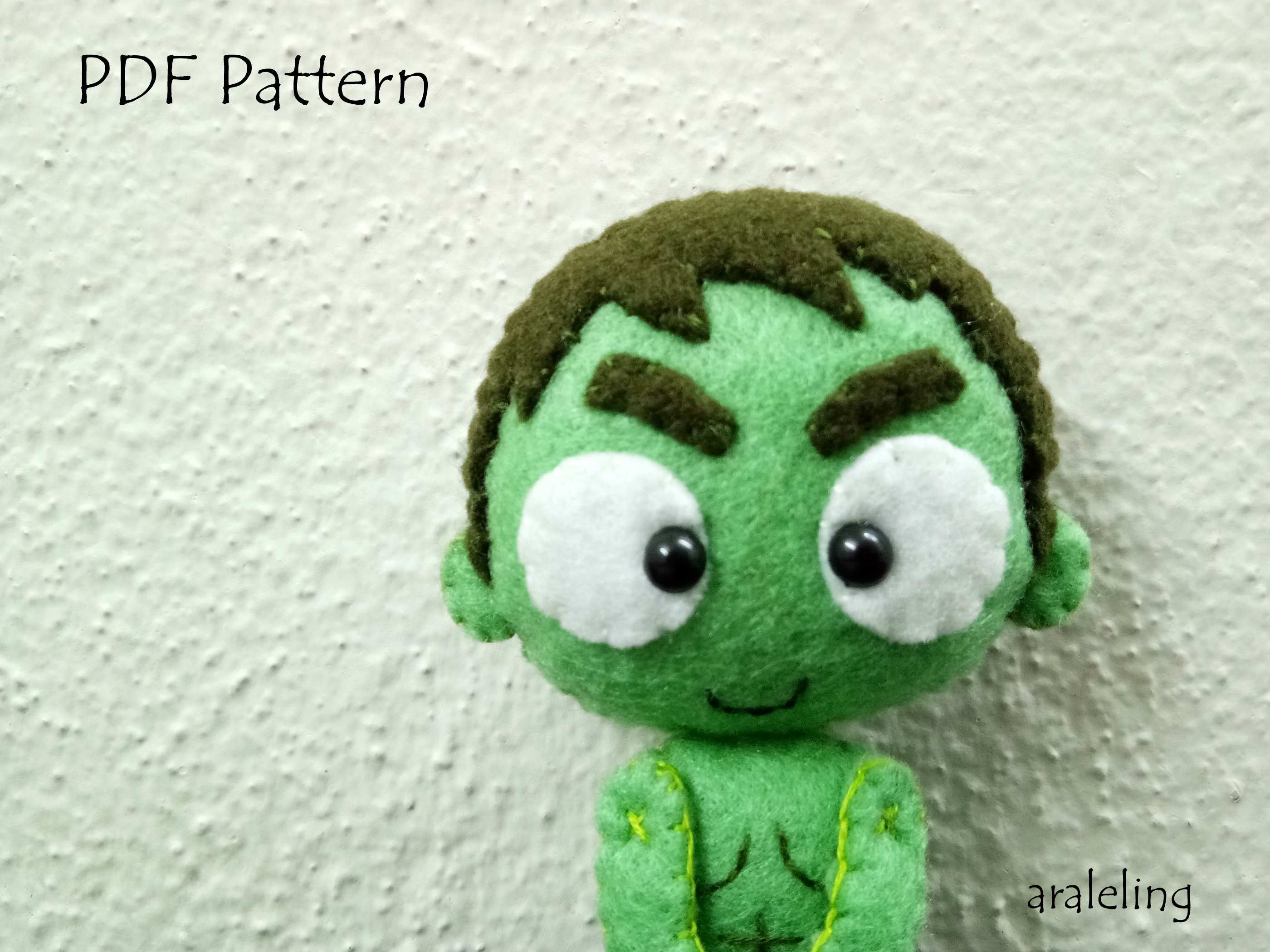 Hulk Plush PDF Pattern instant Digital Download - Etsy