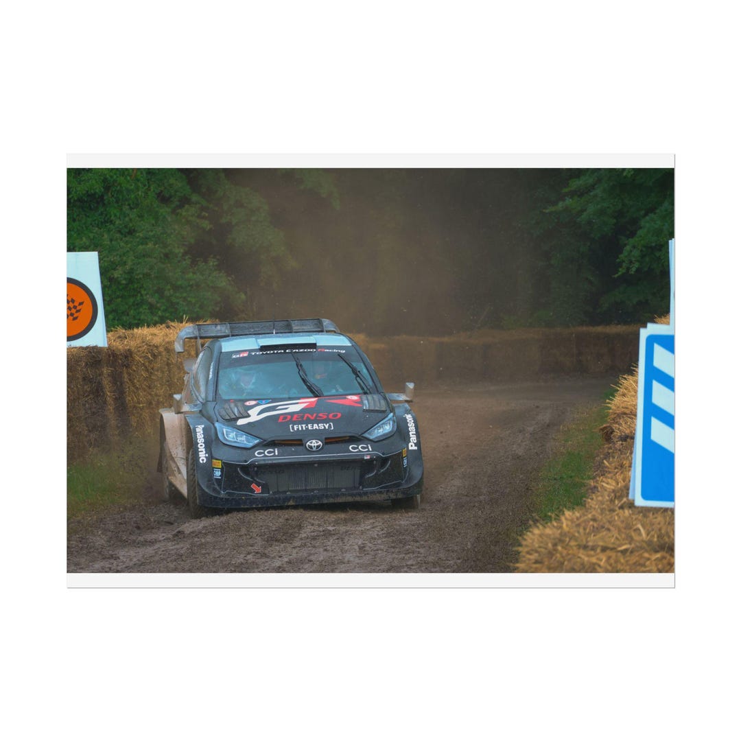 Rally Car Toyota WRC Poster Wall Art Poster | Motorsport Decor, Racing ...