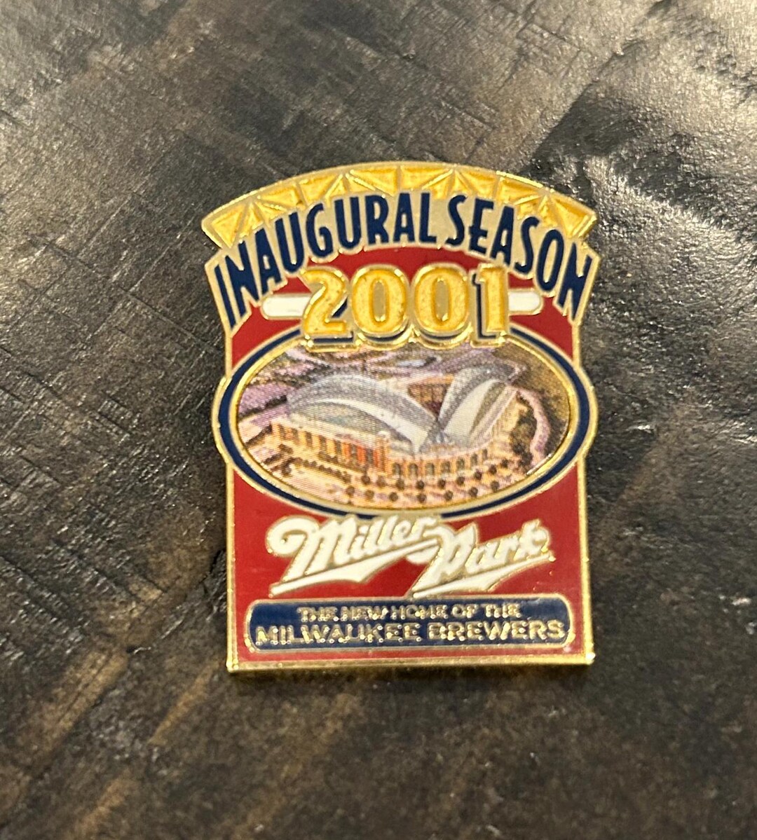 2001 Inaugural Season Miller Park Milwaukee Brewers Pin - Collectible ...