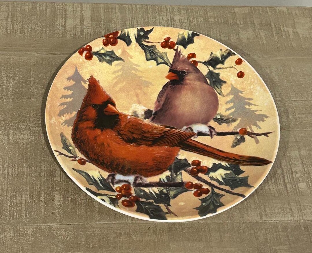 Vintage Cardinal Dessert Plates - Set of 4 - Etsy