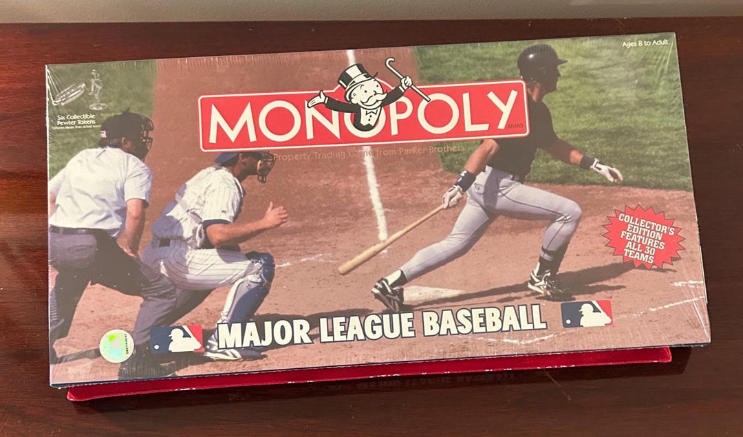 Sealed 1996 MLB Monopoly Game: Collector's Edition, Baseball Board Game ...