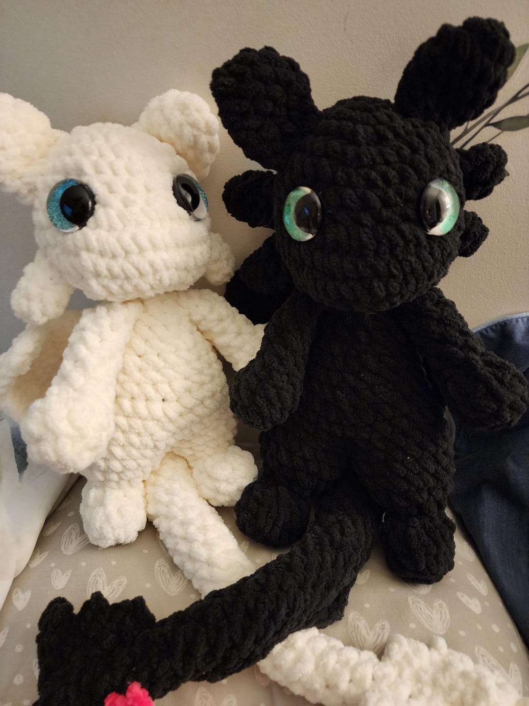 Toothless/light Fury Crochet Plush - Etsy