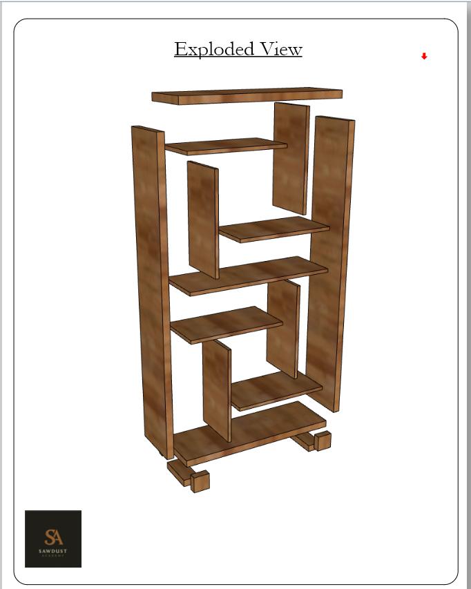 Rustic Bookcase | Digital Download, Wood Projects, Diy Woodworking ...